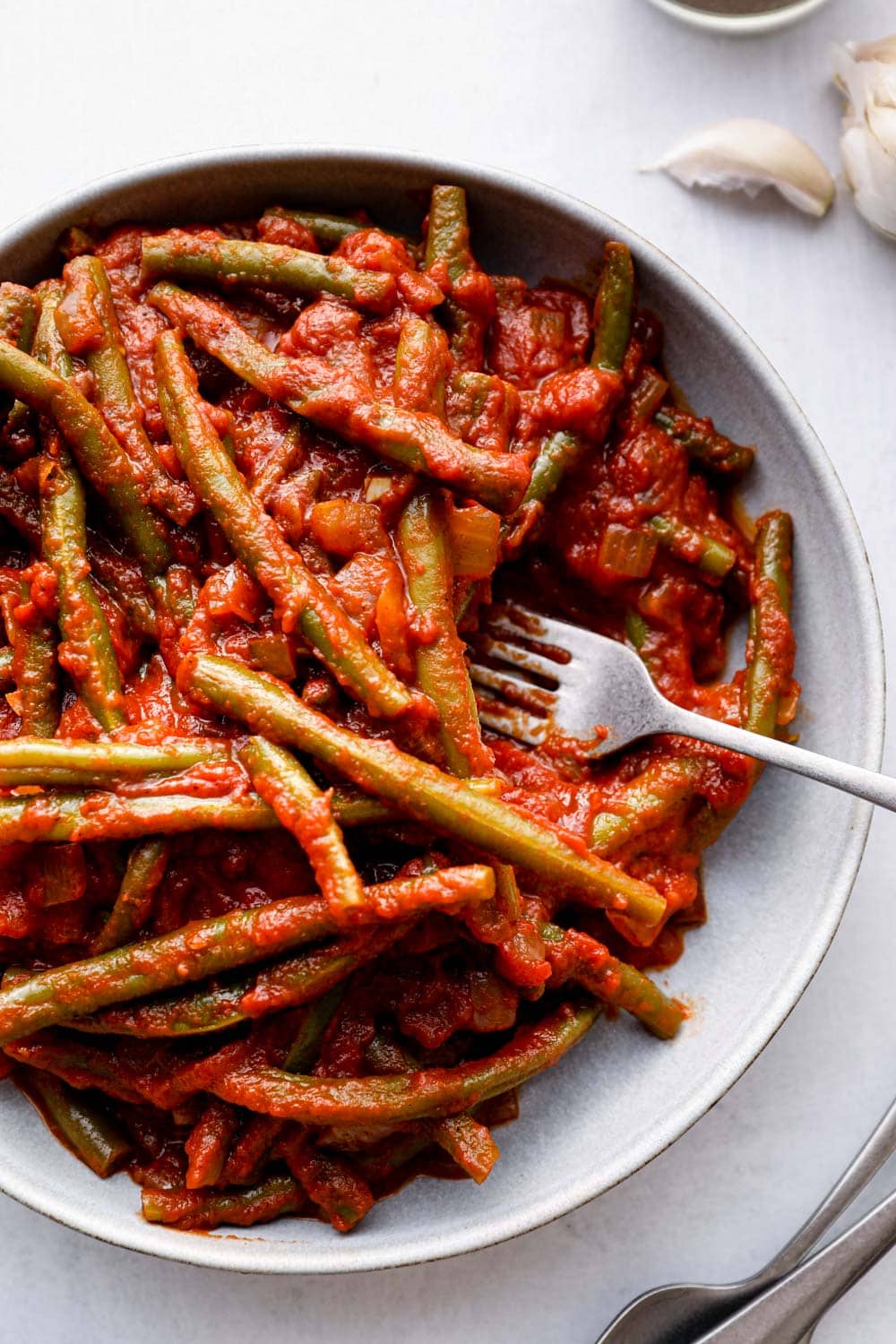Loubya - Lebanese Green Bean & Tomato Stew - Darn Good Veggies